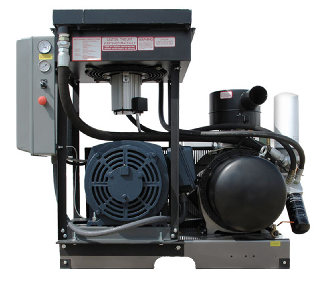 Compressed Air Systems RS Series Open Frame Rotary Screw Air Compressor ...