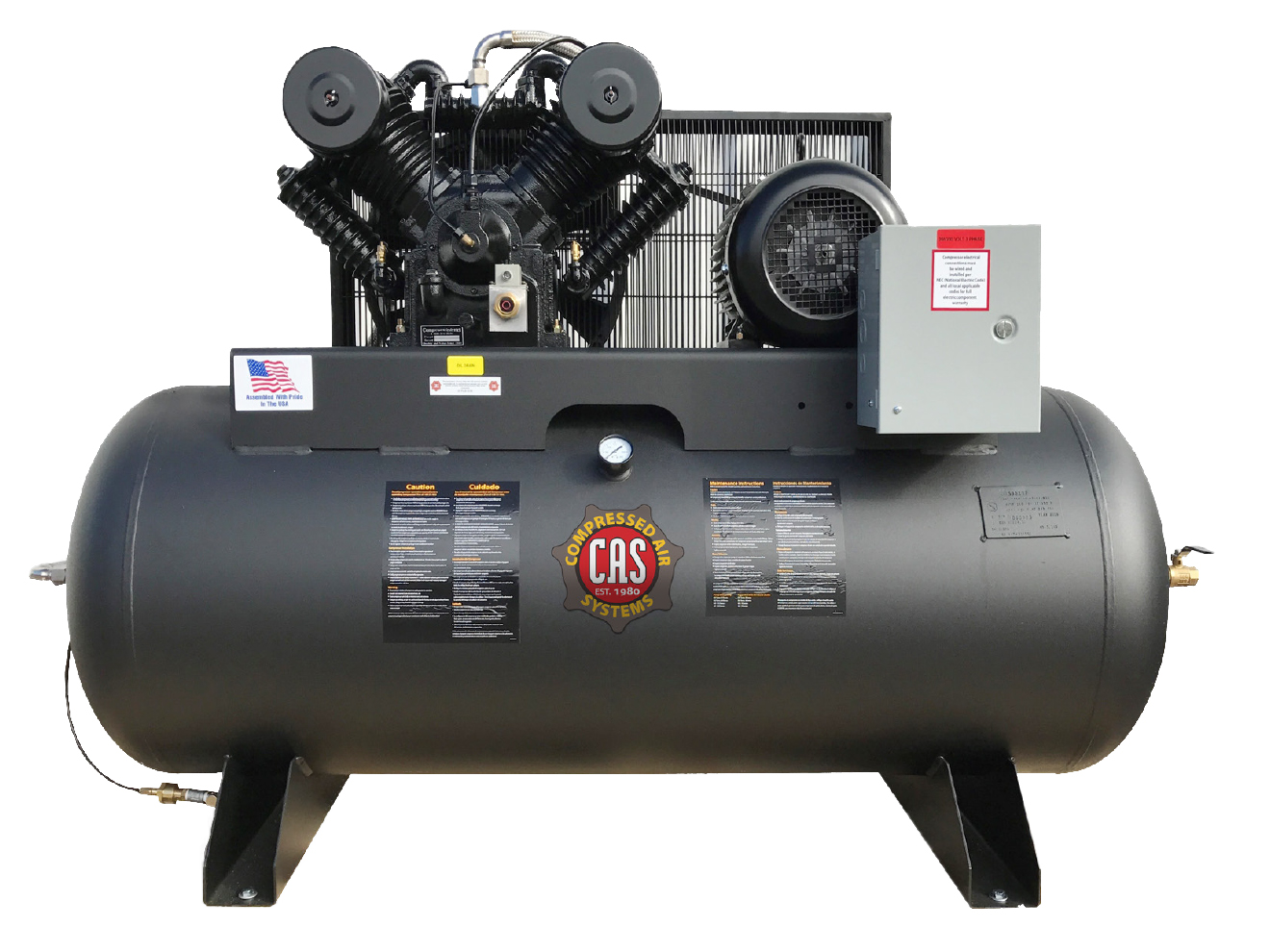 Compressed Air Systems Industrial Electric Stationary Piston Air ...