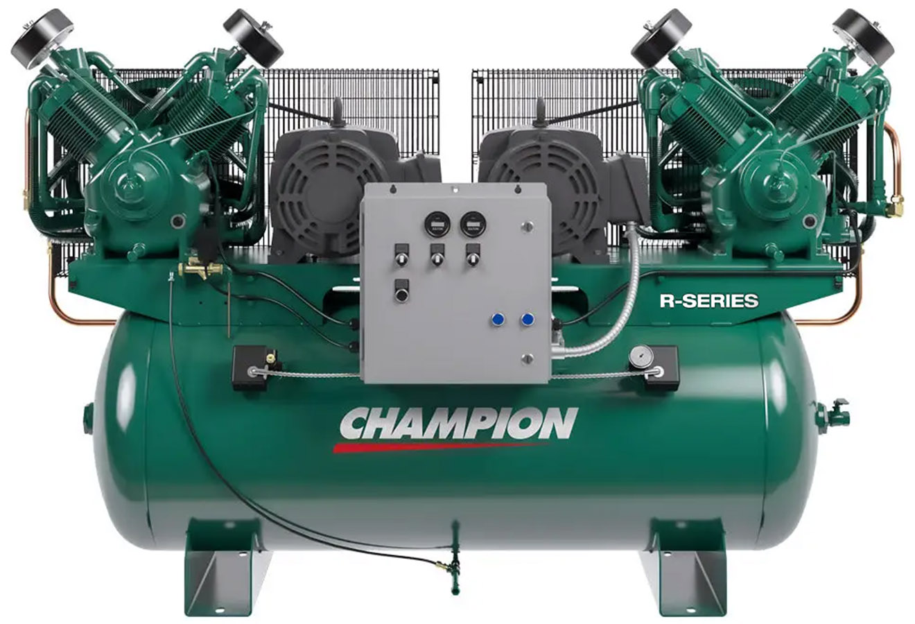 Champion R-Series Duplex Two Stage Piston Air Compressor | Two Stage ...