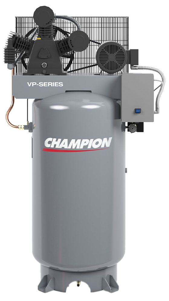 Champion VP-Series Splash Lubricated Piston Air Compressor | Two Stage Piston Air Compressors ...