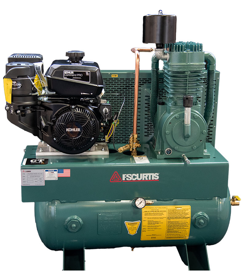 FS-Curtis CT Series Gas Powered Two Stage Piston Air Compressor | Gas ...