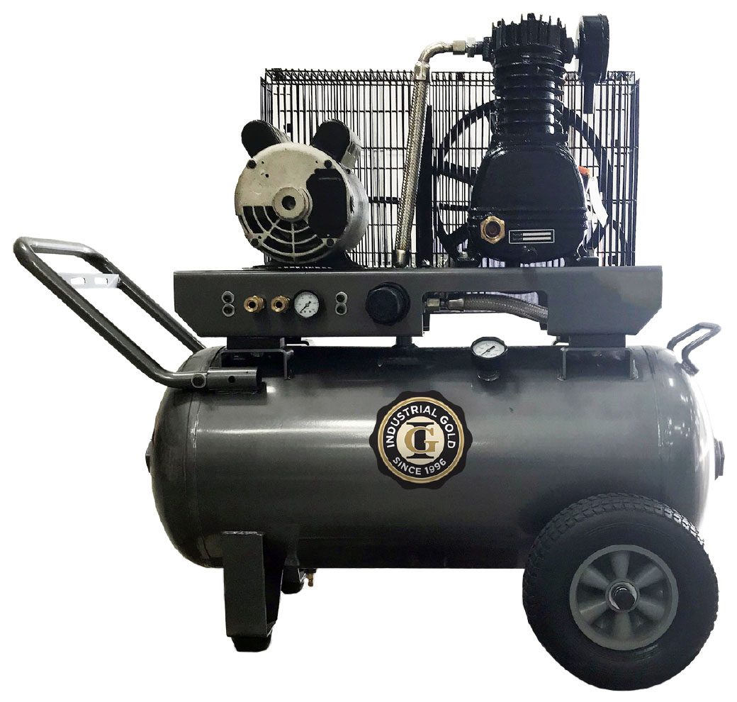 Industrial Gold Contractor Electric Series Piston Air Compressor | Air ...