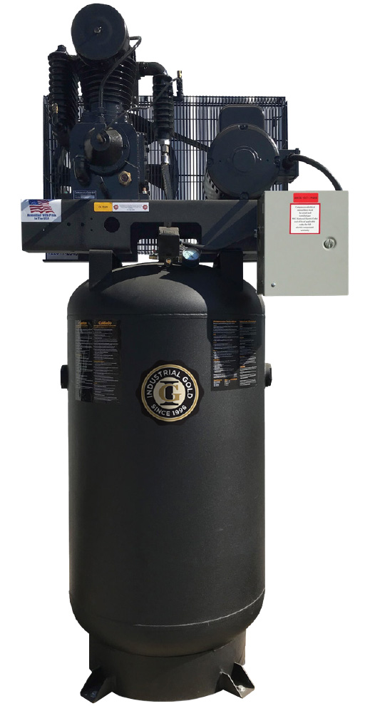 Industrial Gold Industrial Series Two-Stage Piston Air Compressor | Two ...