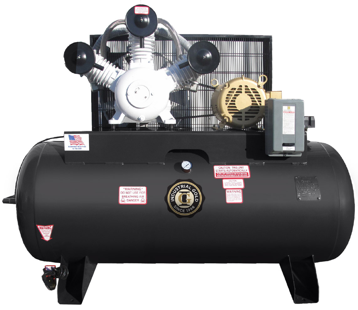 Industrial Gold Simplex Oilless Piston Air Compressor | Oilless Piston ...