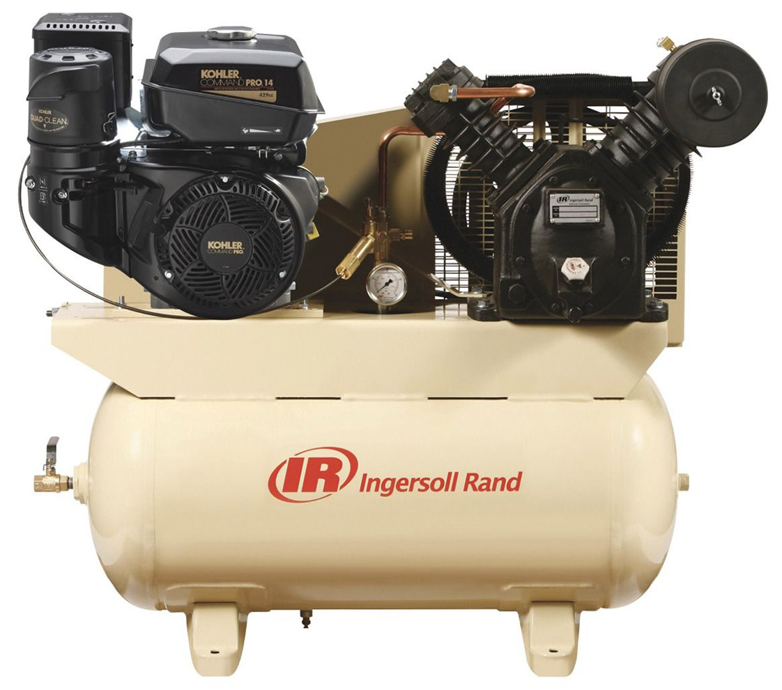 Ingersoll Rand 2475 Gas Powered Two-Stage Piston Air Compressor | Gas ...