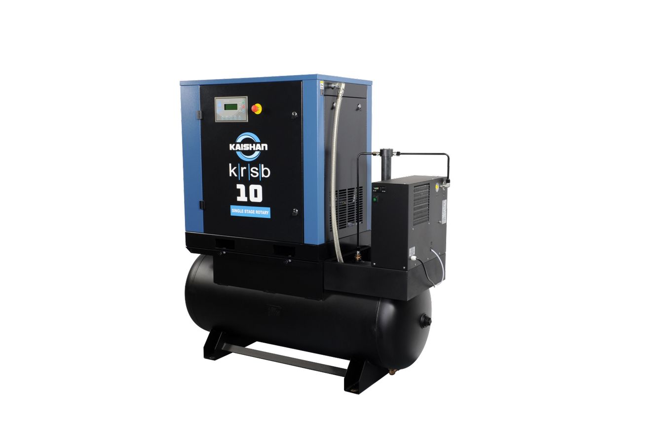 Kaishan USA KRST-010A2F2D8U, 10 HP Rotary Screw Air Compressor | Rotary ...