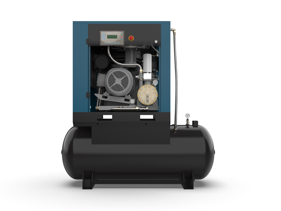 Kaishan USA KRST-010A3F8S8U, 10 HP Rotary Screw Air Compressor | Rotary ...