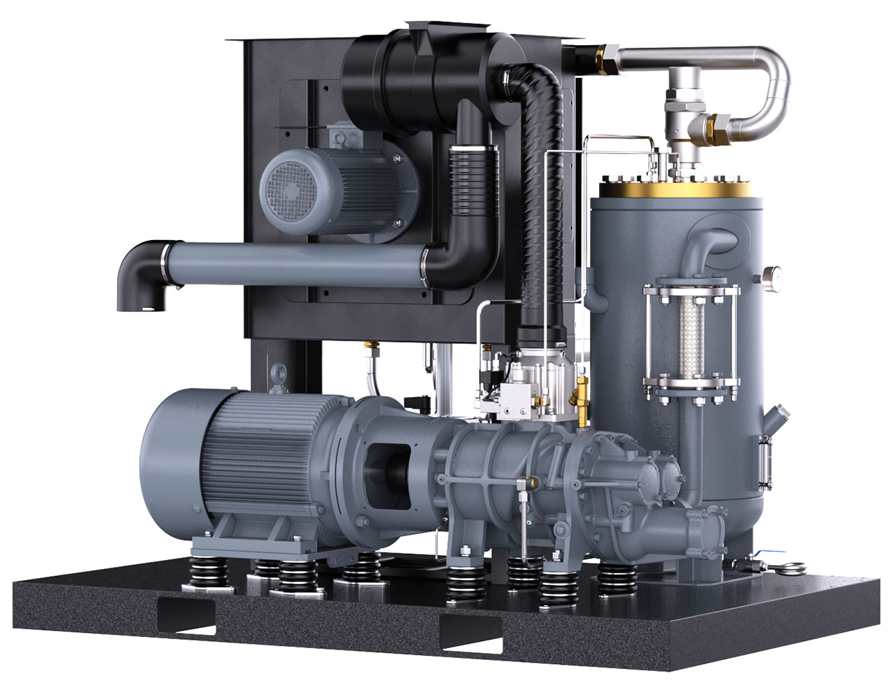 Kaishan USA KRSL Low Pressure 30 HP Rotary Screw Air Compressor ...