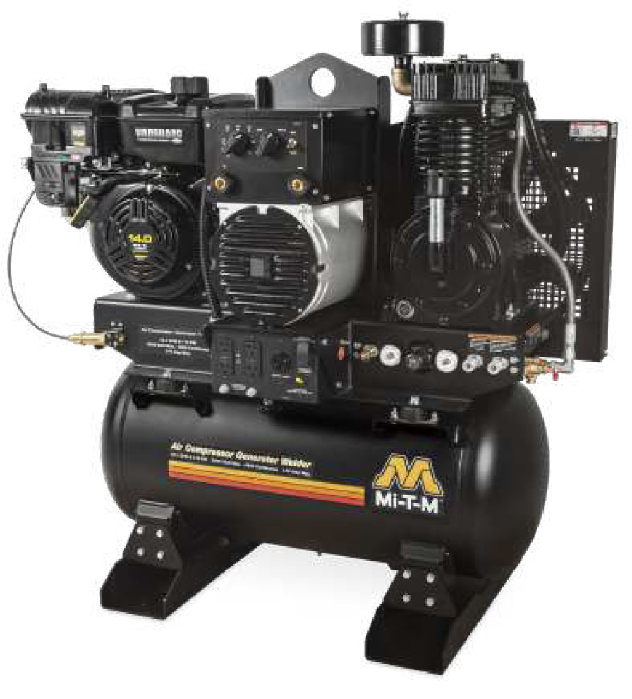 Mi-T-M Gas Powered Piston Air Compressor with Generator and Welder ...