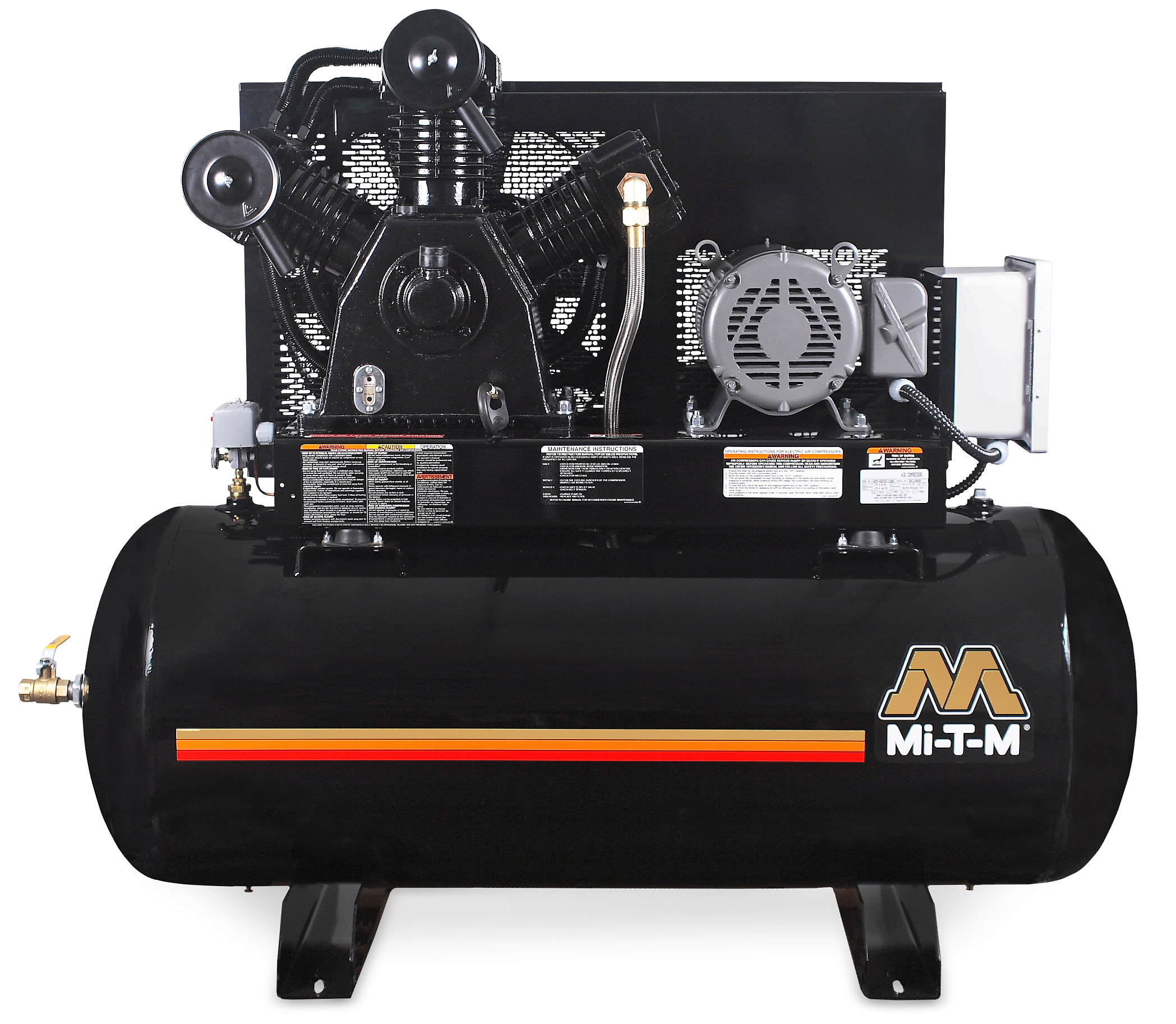 Mi-T-M, AES-Series 15 HP Industrial Two-Stage Simplex Piston Air ...