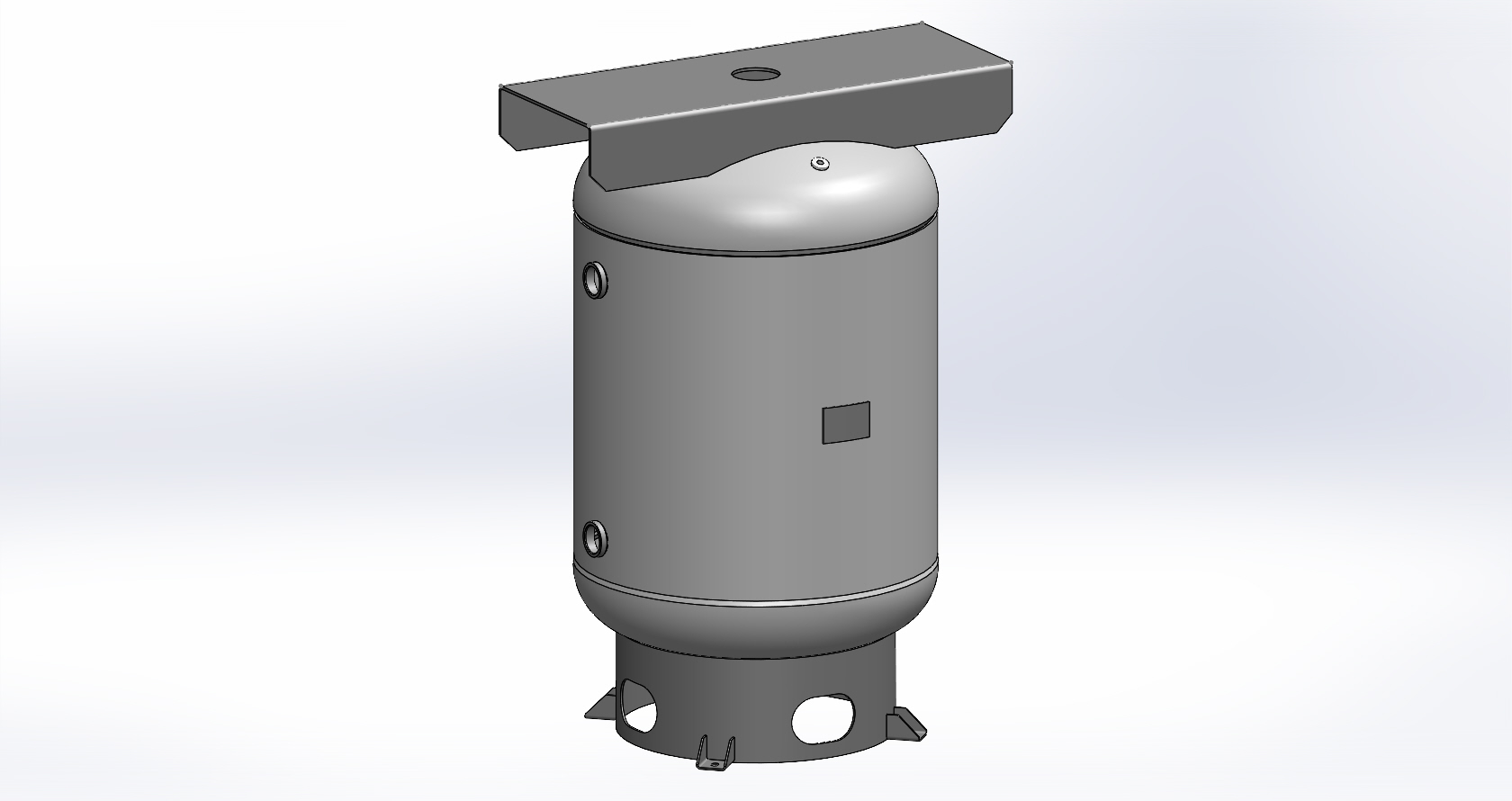 Morganton 120 Gallon, 200 PSI, 30" x 45" Vertical Tank w/ Base Ring ...