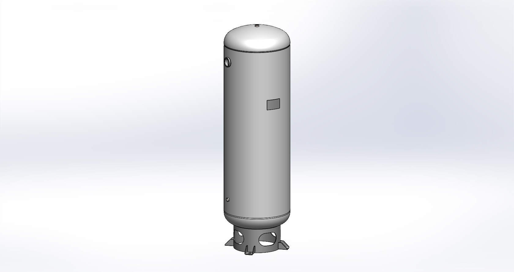 Morganton 80 Gallon, 200 PSI, 20" x 63" Vertical Tank w/ Base Ring ...