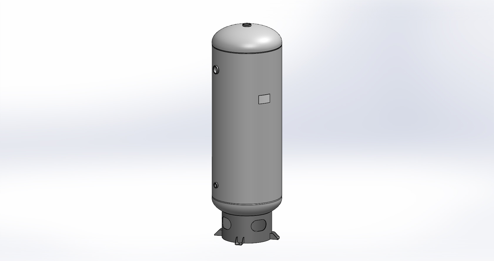 Morganton 120 Gallon, 200 PSI, 24" x 67" Vertical Tank w/ Base Ring ...