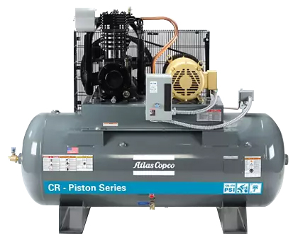 Atlas Copco CR Industrial Series Two Stage Piston Air Compressor | Two ...