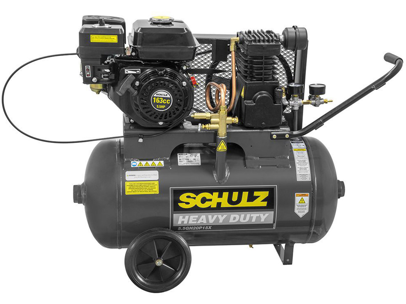 Schulz Compressors Portable Series Gas Powered Piston Air Compressor ...