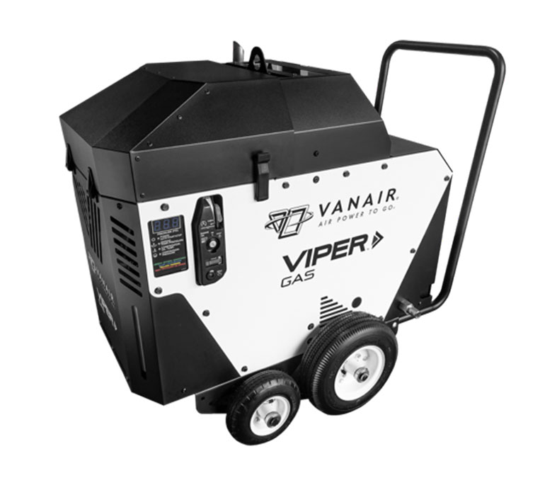 Vanair GV3H-B80 Viper 80 Honda Gas Powered Portable Rotary Screw Air ...