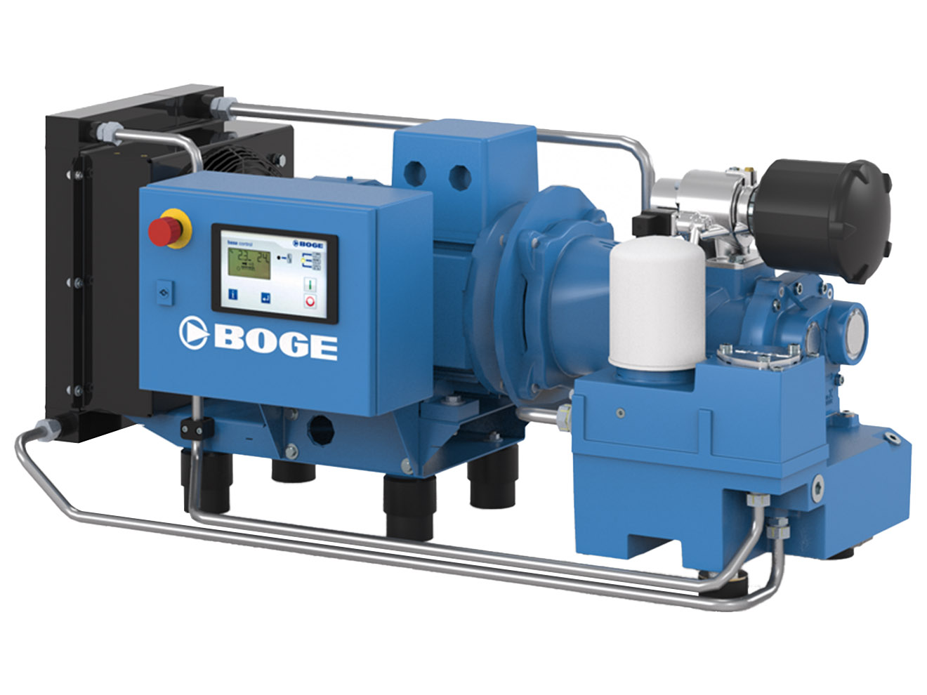 BOGE CL Fixed Speed 15 HP Rotary Screw Air Compressor | Light ...