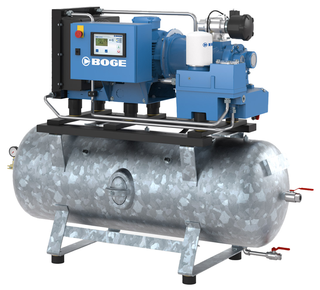 BOGE CL Fixed Speed 10 HP Rotary Screw Air Compressor, 120 Gallon ...