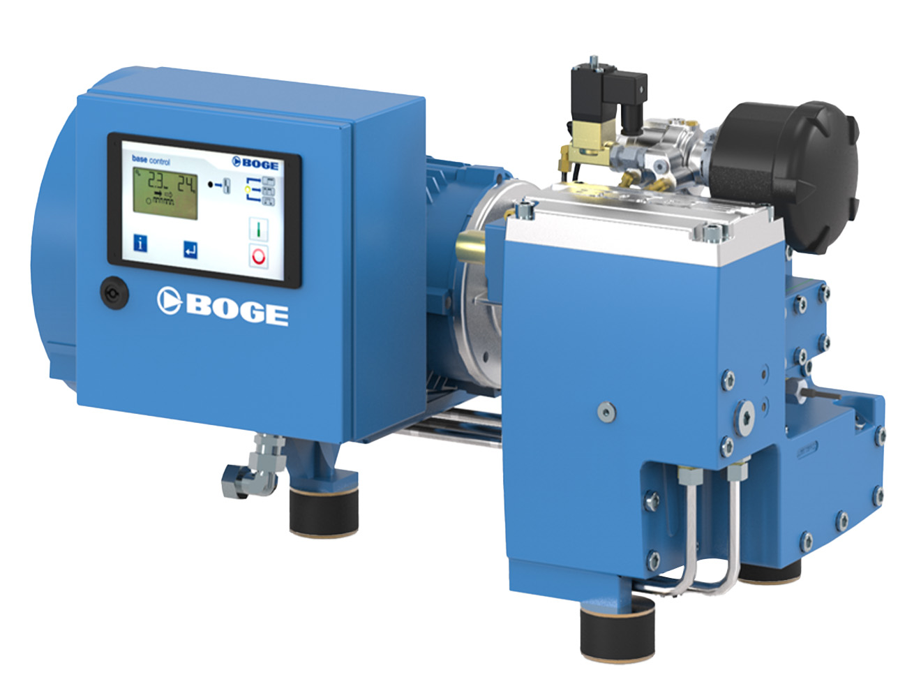 BOGE CL Fixed Speed 4 HP Rotary Screw Air Compressor | Light Industrial ...
